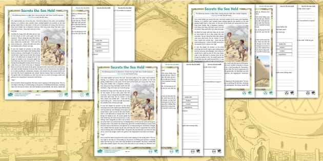 'Secrets the Sea Held' UKS2 Fiction Reading Comprehension